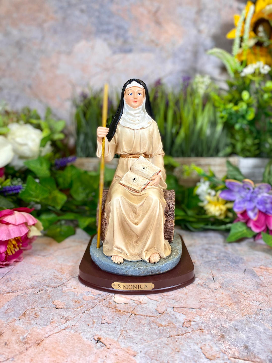 Saint Monica Resin Statue Patroness of Mothers and Wives - Etsy