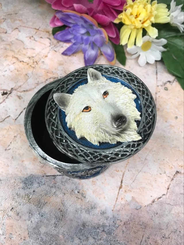 Celtic Style Wolf Trinket Box Home Decoration Wolves - Etsy