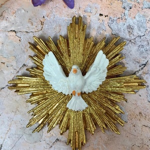 Holy Spirit Wall Plaque Trinity Dove Religious Art - Etsy