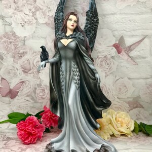 Large Dark Gothic Angel Sculpture Statue Mythical Creatures Figure Gift ...