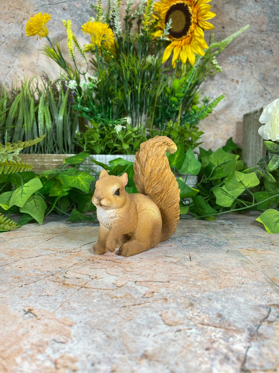 Whimsical Handmade Squirrel Garden Ornament Adorable and Charming ...