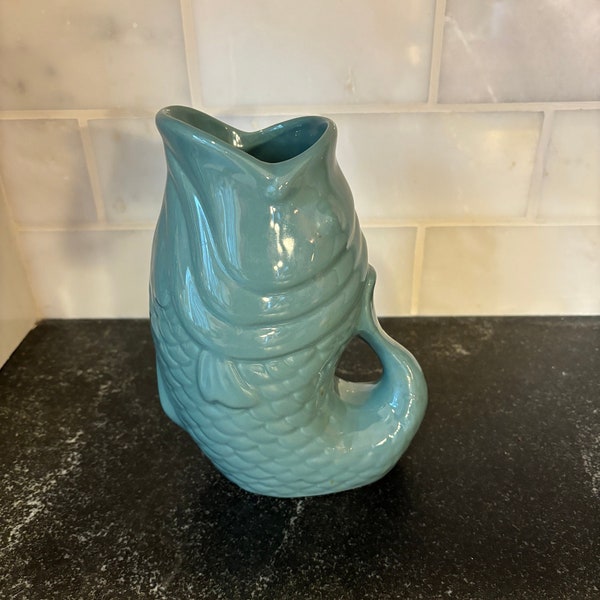 Ceramic Fish Pitcher - Etsy