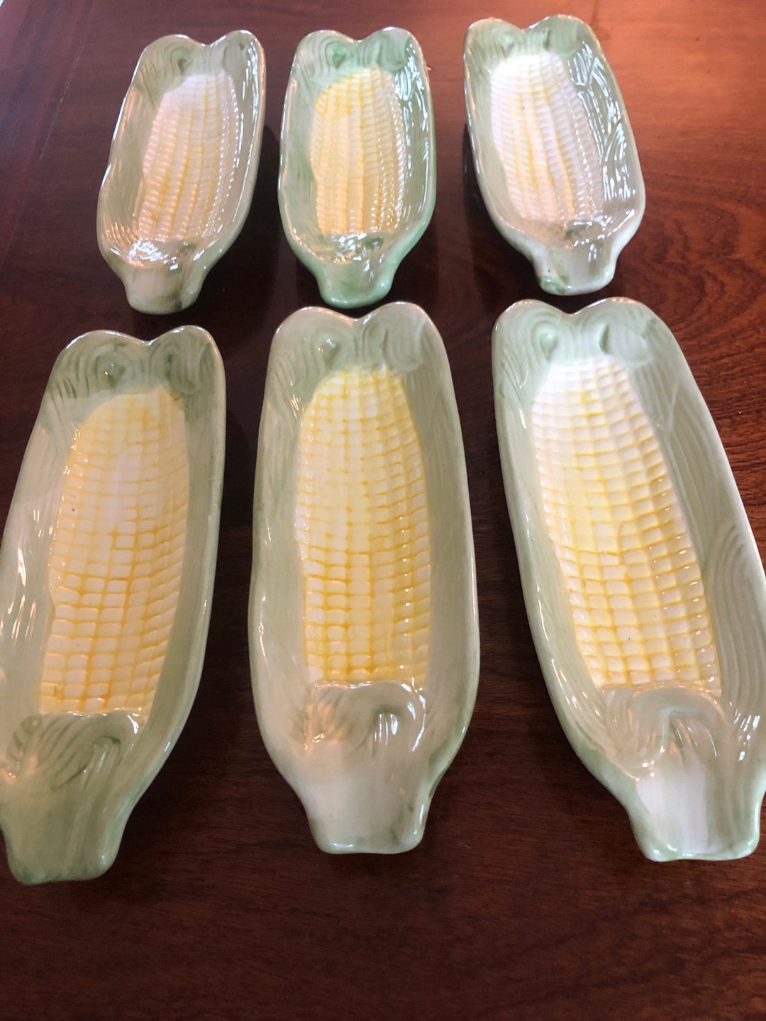 Set of 6 Fabulous Ceramic Corn on the Cob Dishes - Etsy