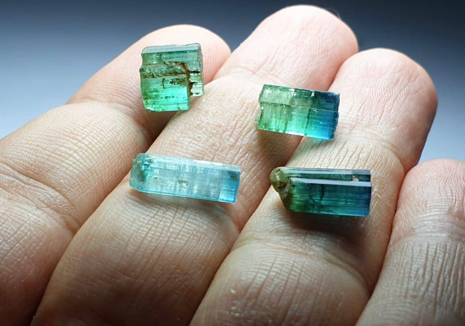 Beautiful Multi Color Tourmaline Spray Shape Crystals Fresh - Etsy