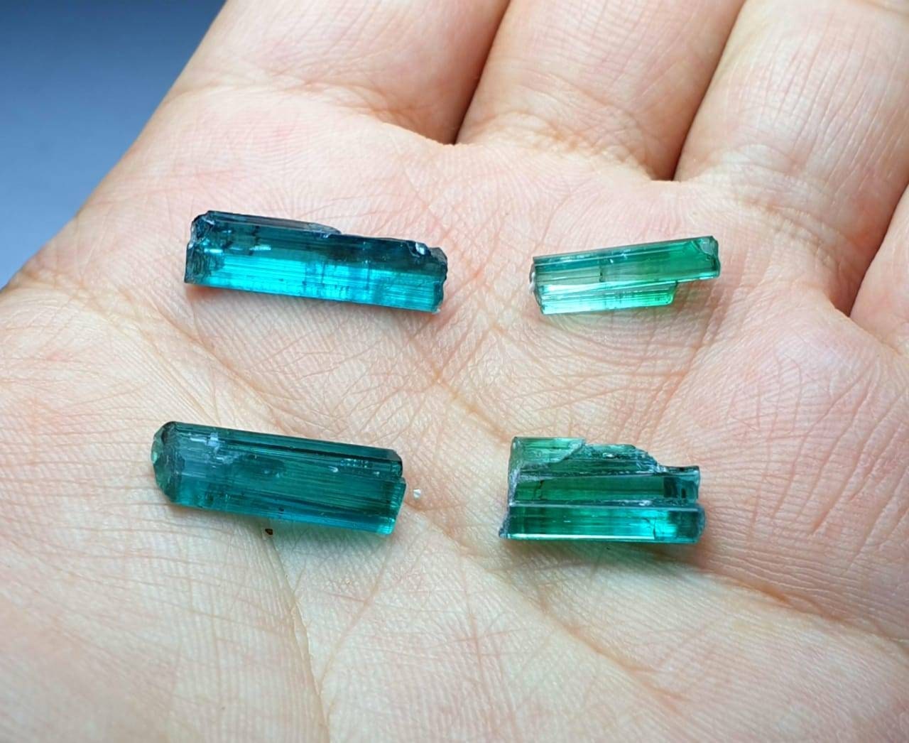 Beautiful Indicolite Color Tourmaline Cluster Shape Crystals - Etsy UK