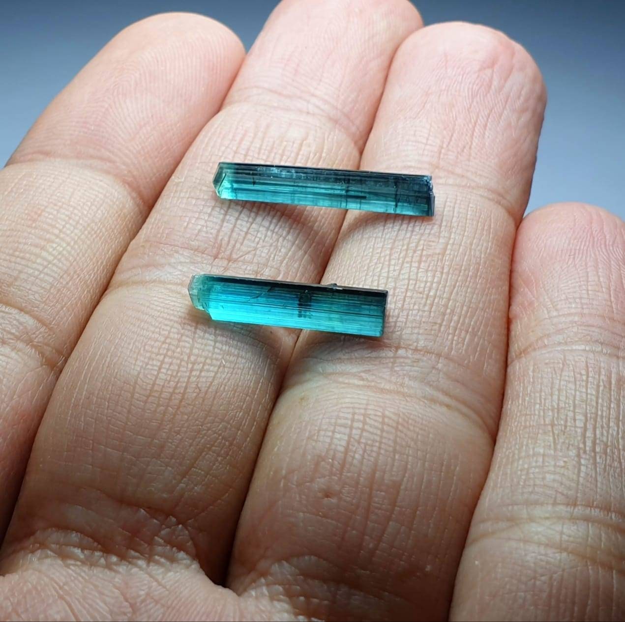 Cristales de turmalina indicolita de primera calidad | Etsy