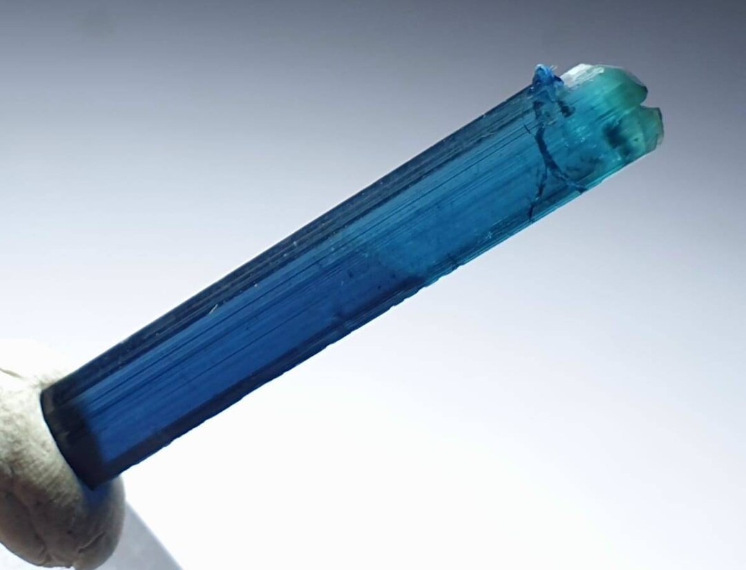 Beautiful Indicolite Color Tourmaline Crystal - Etsy