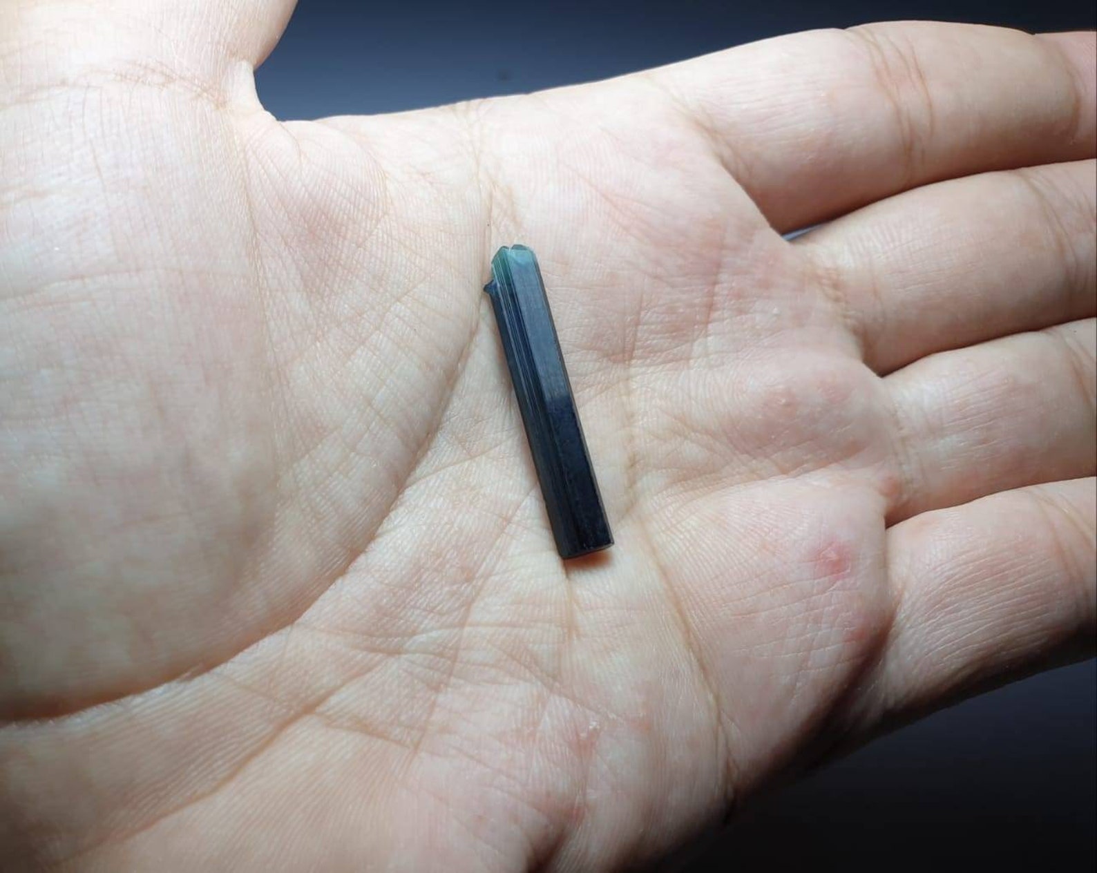 Beautiful indicolite color tourmaline crystal | Etsy