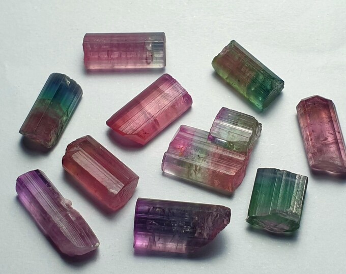 Multi Color Tourmaline Wrapping Size Crystals - Etsy