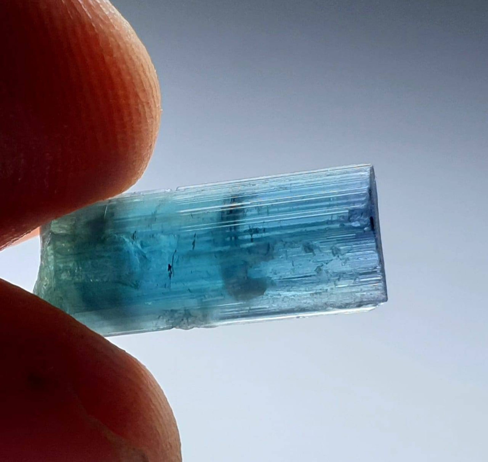 Beautiful Indicolite Color Tourmaline Crystals 2 Pieces - Etsy