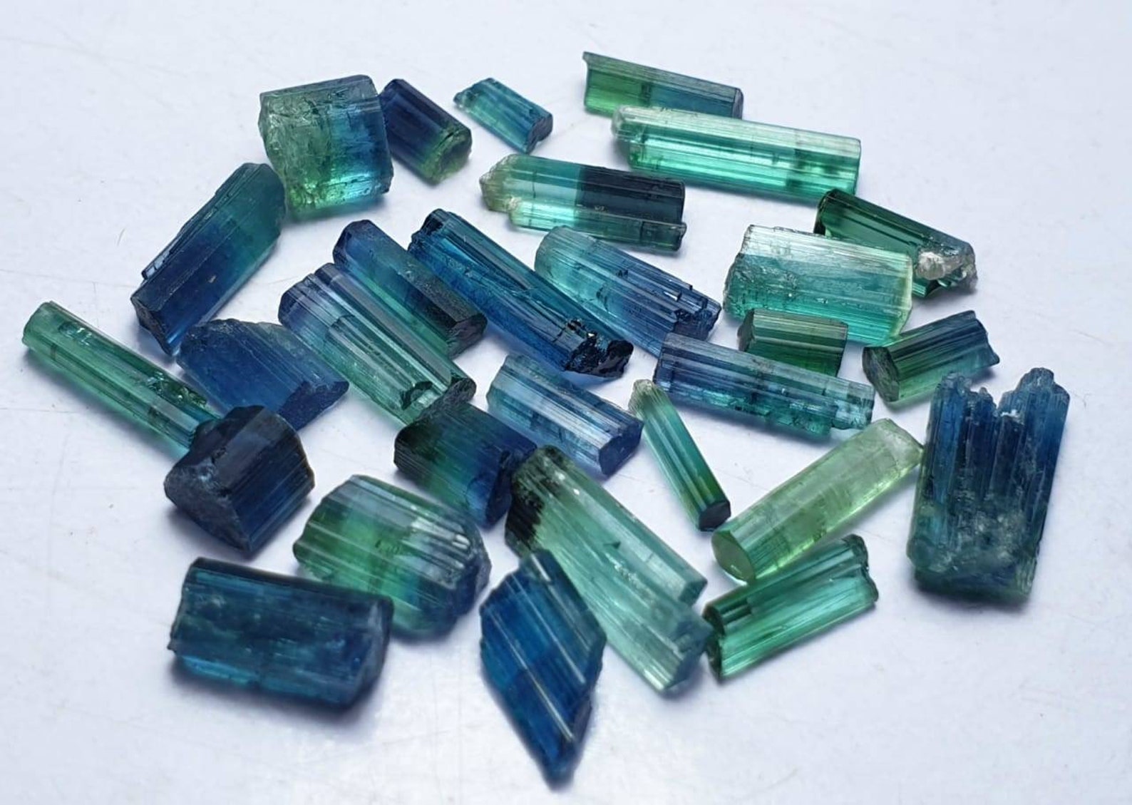 Beautiful Indicolite Color Tourmaline Small Spray Shape - Etsy