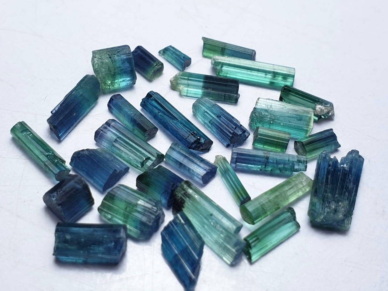 Beautiful Indicolite Color Tourmaline Small Spray Shape - Etsy