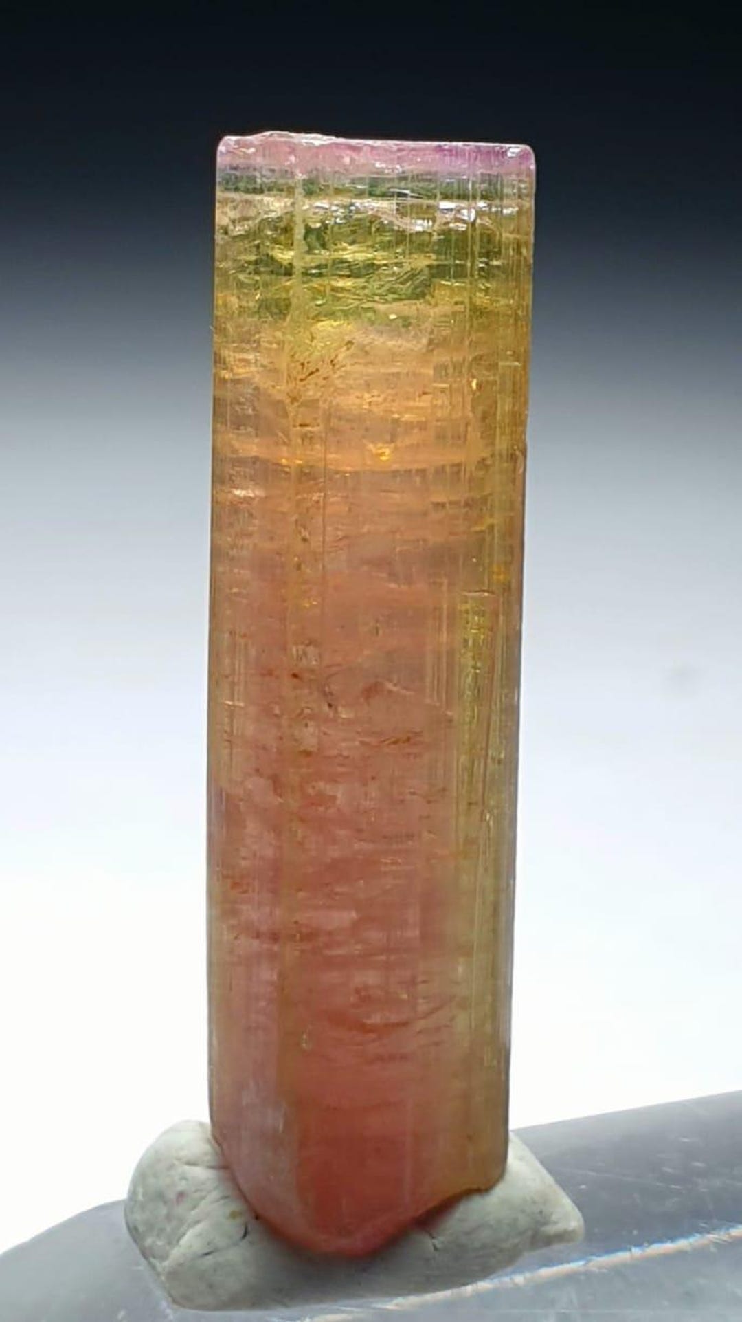Tri Color Tourmaline Crystal, 18 Ct Afghanistan Pocket Stone - Etsy