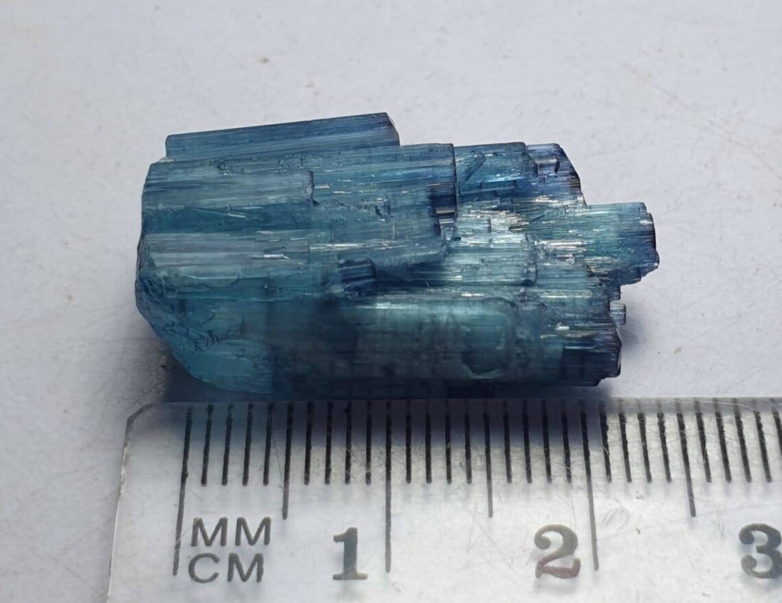 Beautiful Indicolite Cluster Shape Catseye Crystal - Etsy