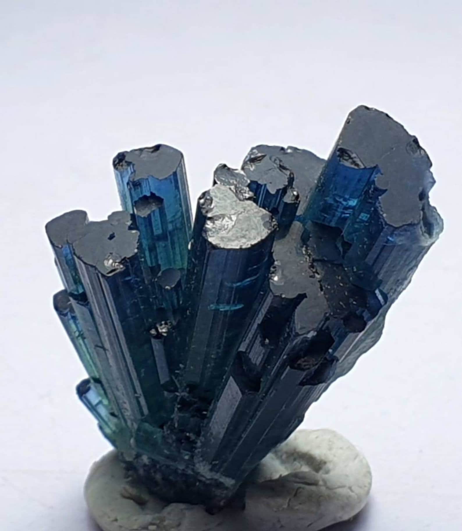 Lovely indicolite tourmaline spray shape specimen | Etsy