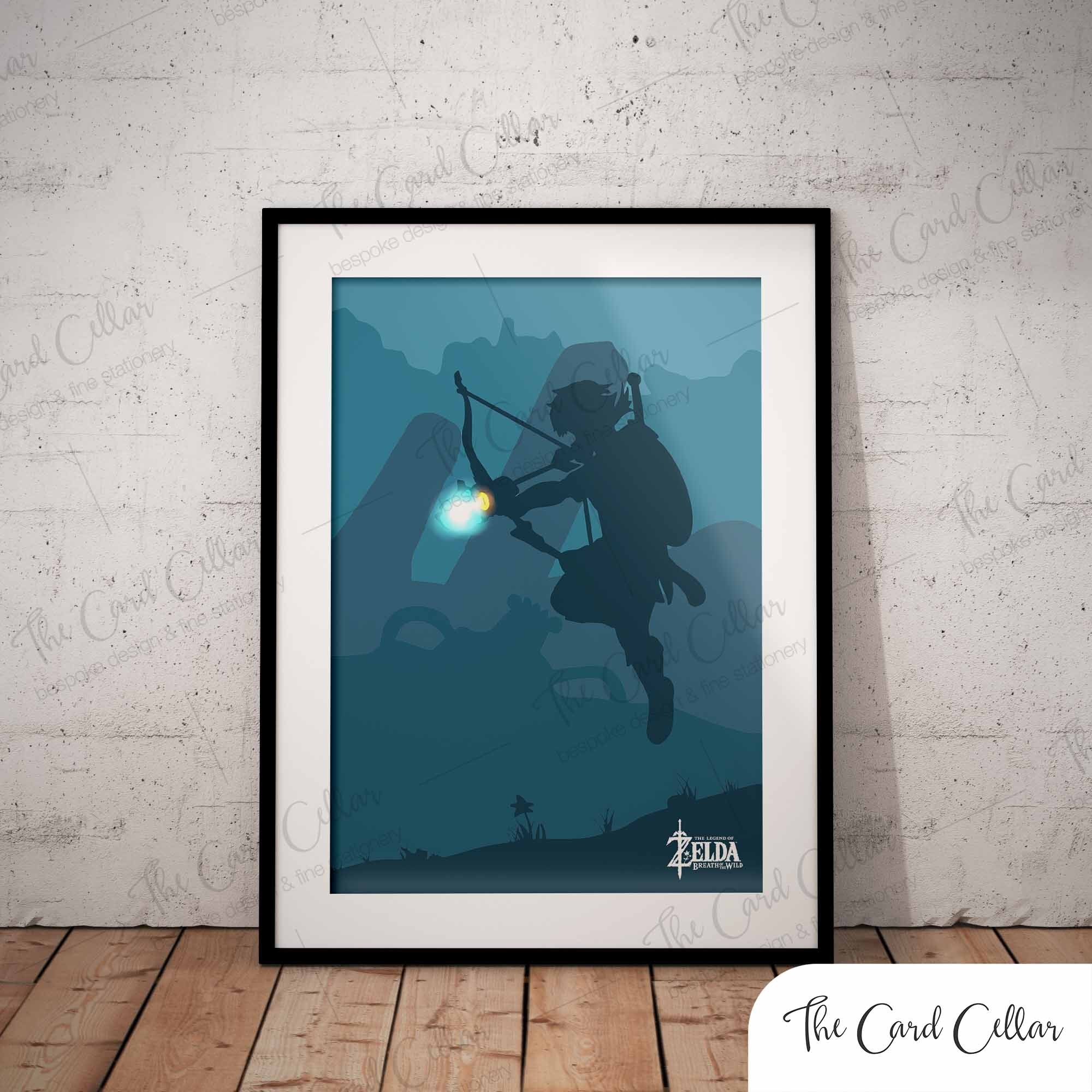 Zelda Poster BOTW Breath of the Wild Legend of Zelda - Etsy