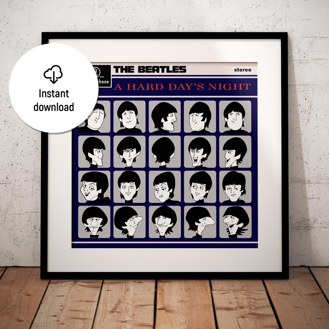 The Beatles Digital Art - A Hard Day’s Night Caricature Print - Fab ...