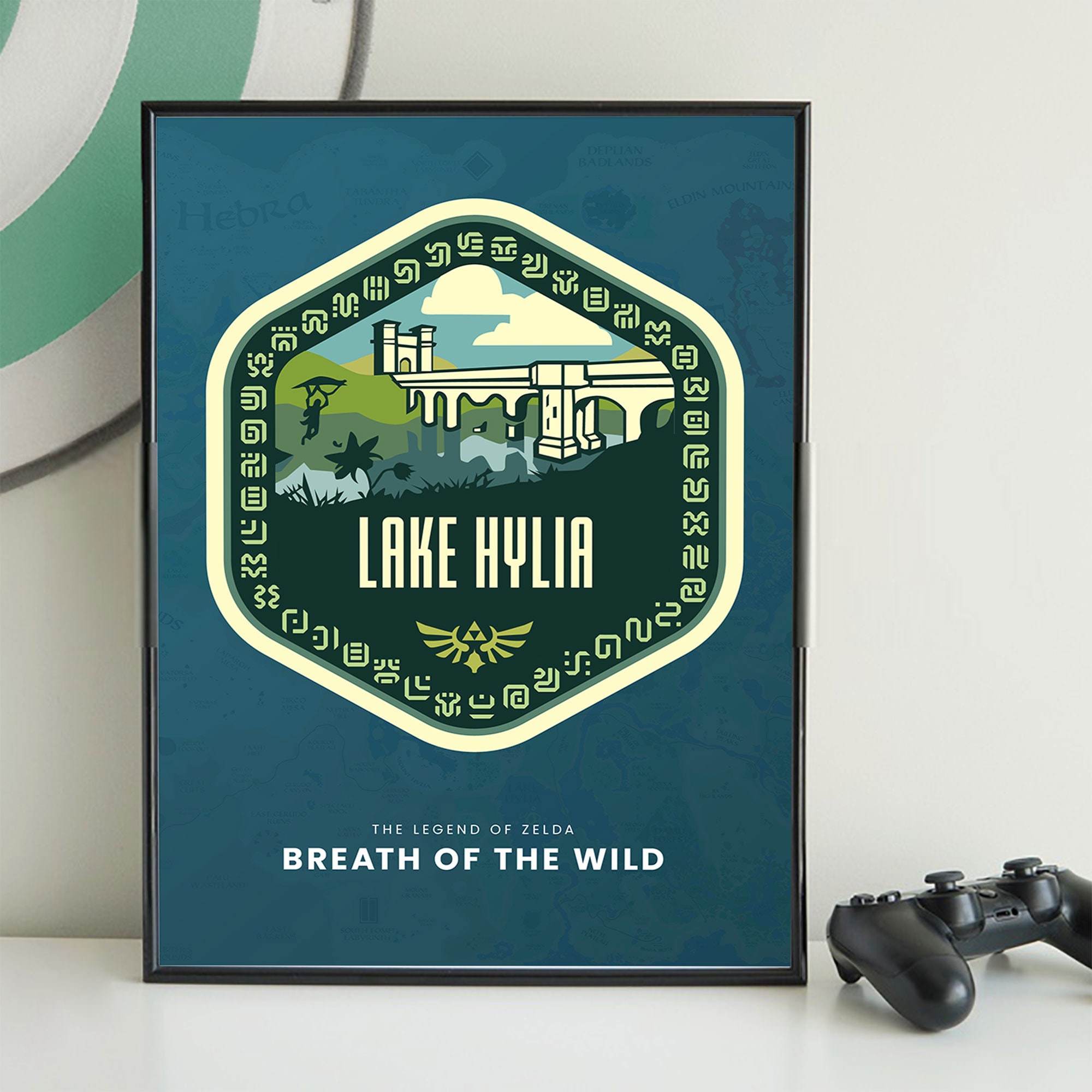 Breath of the Wild, Zelda Poster, BOTW, Lake Hylia Poster, Zelda Art ...