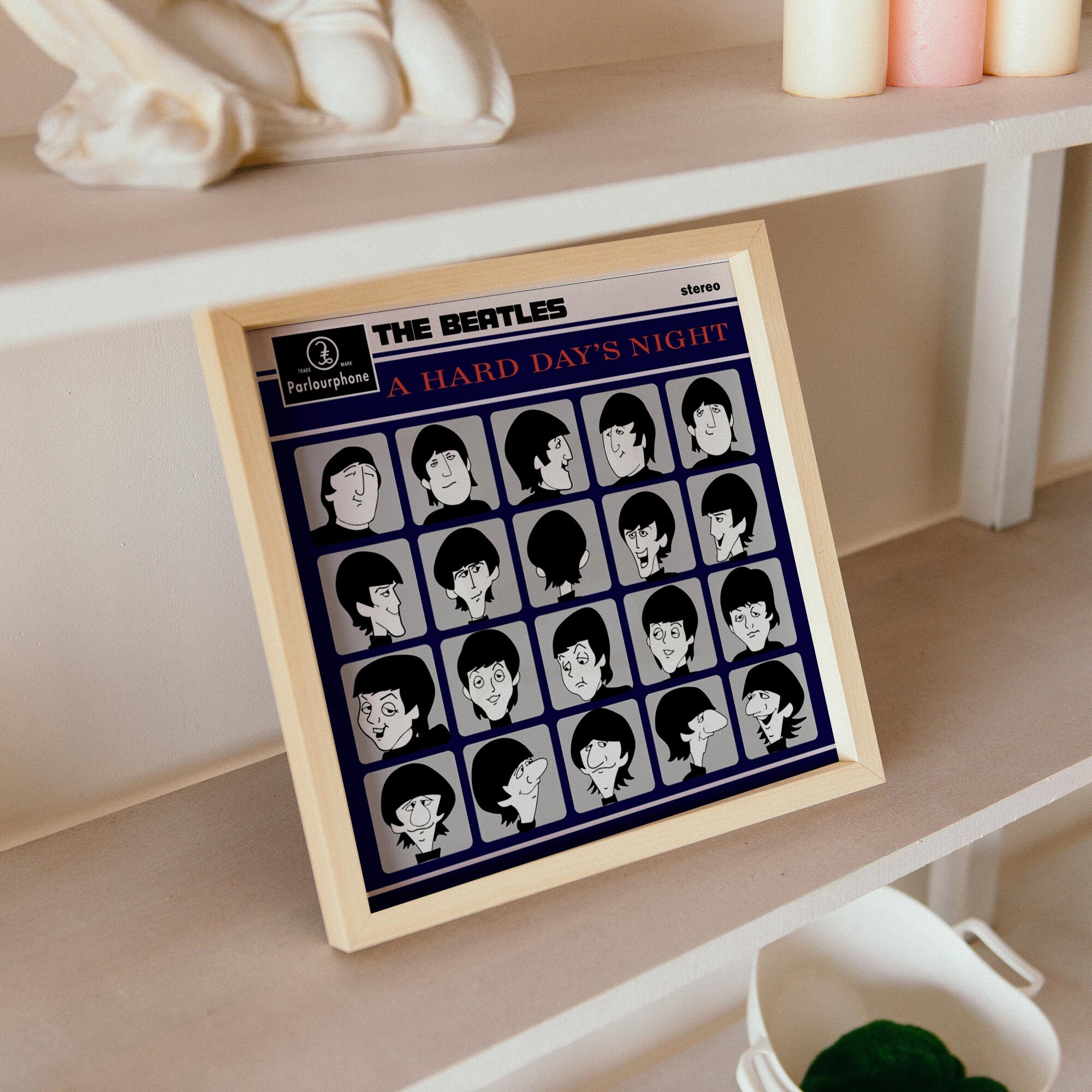 The Beatles 'A Hard Day's Night' Caricature Art Print (digital Download ...