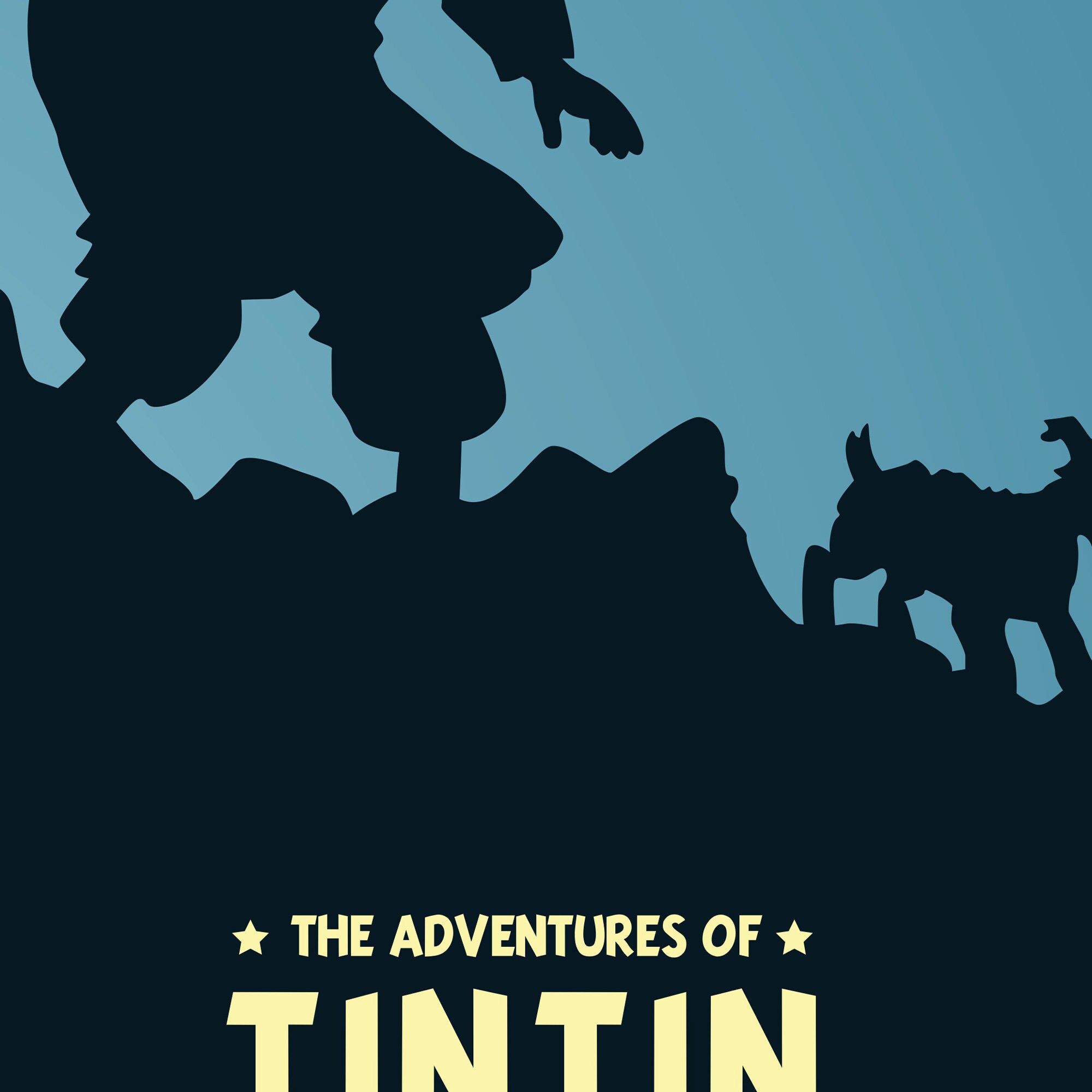 Tintin Poster Tintin Print Tintin and Snowy Adventures of - Etsy