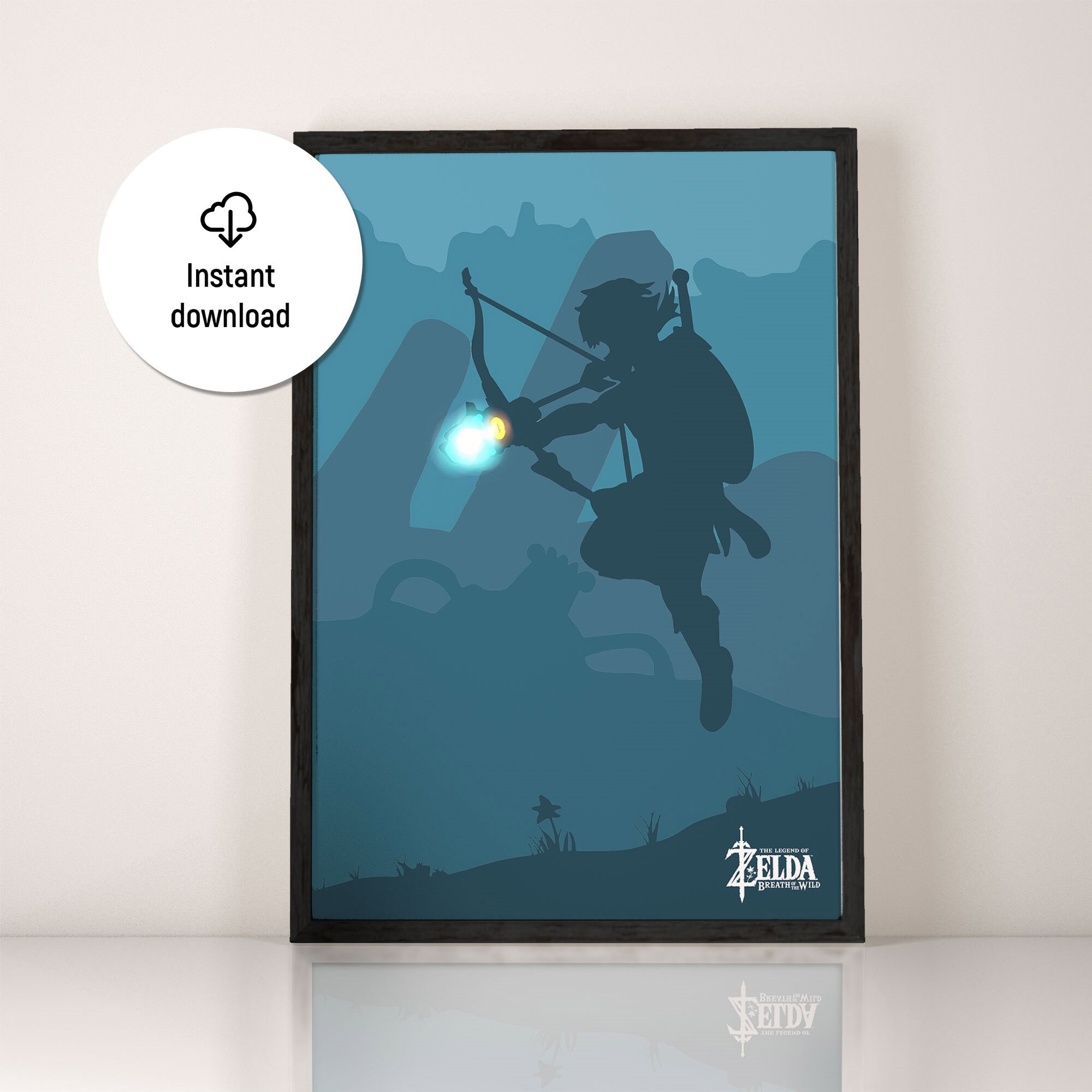Zelda Poster BOTW Poster Zelda Wall Decor Breath of the | Etsy