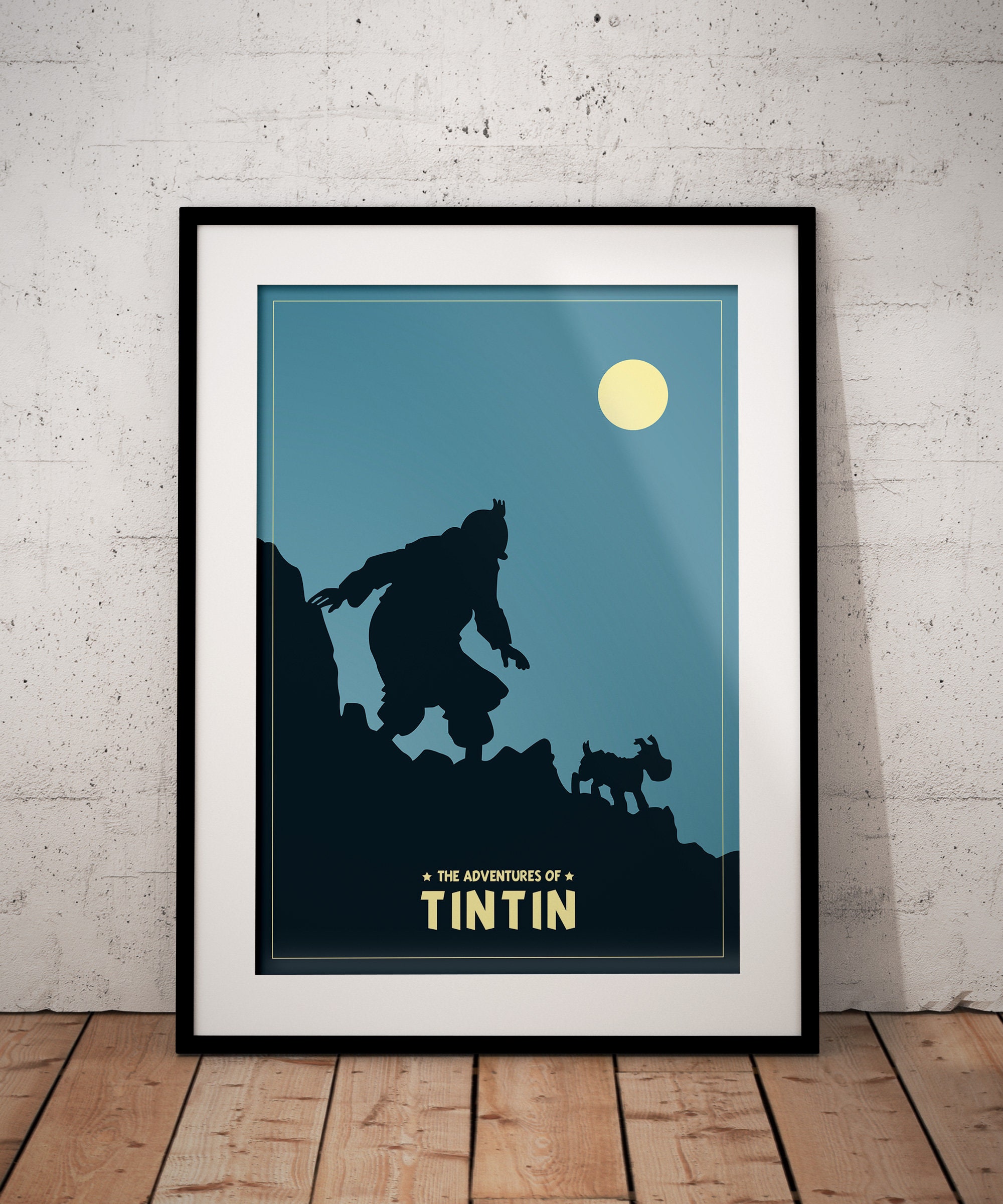 Tintin Poster Tintin Print Tintin and Snowy Adventures of | Etsy