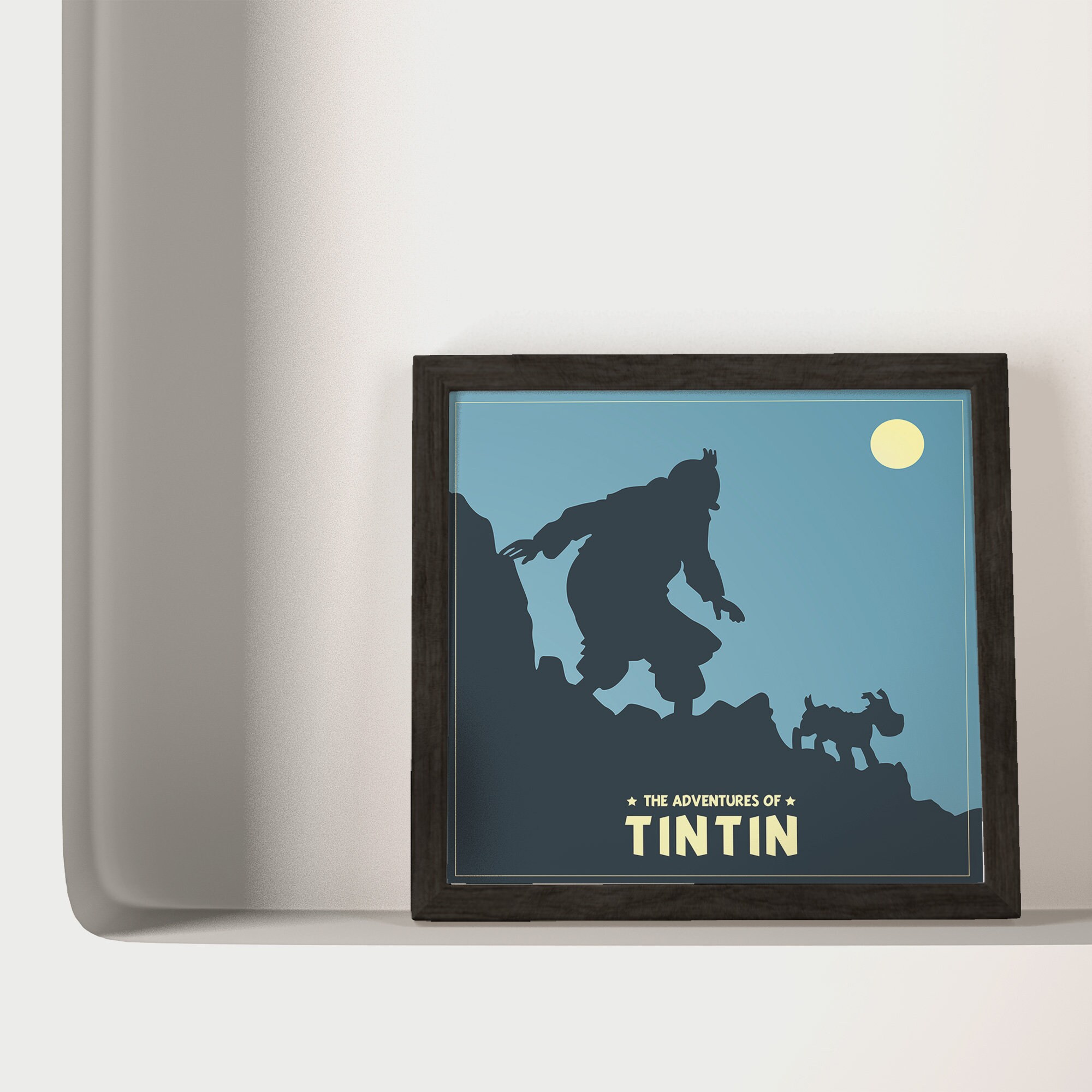 Tintin Poster Tintin Print Tintin and Snowy Adventures of - Etsy