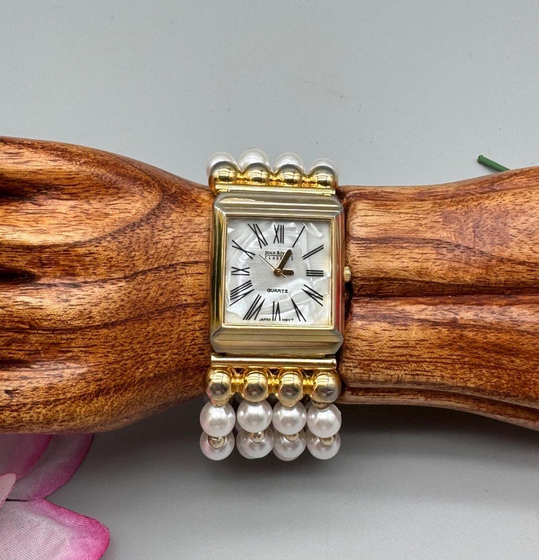 Vintage Joan Rivers Faux Pearls Watch - Etsy