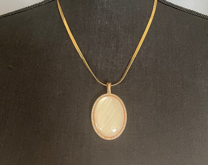 Premier Designs Mother of Pearl Beaded Rhinestone Necklace - Etsy