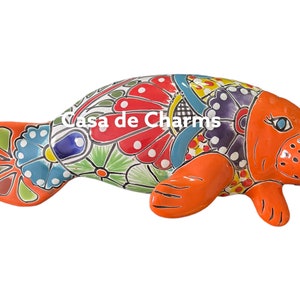 Manatee Baby Talavera Mancave Home Kitchen Patio & Garden Pottery ...