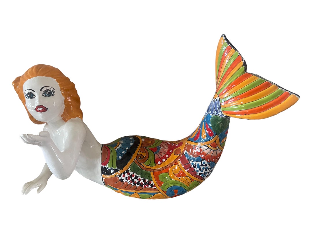 Mermaid Talavera Ceramic | Swimming Pool Garden | Pool Animals Home ...