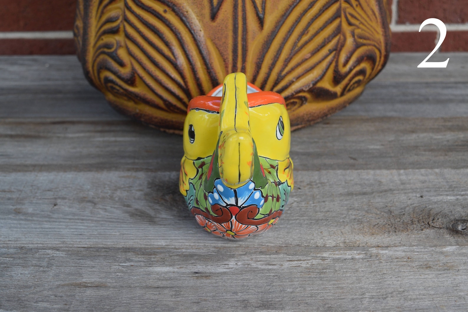 Talavera Ceramic Fish Wide Mouth Kitchen Patio Garden Pottery | Etsy