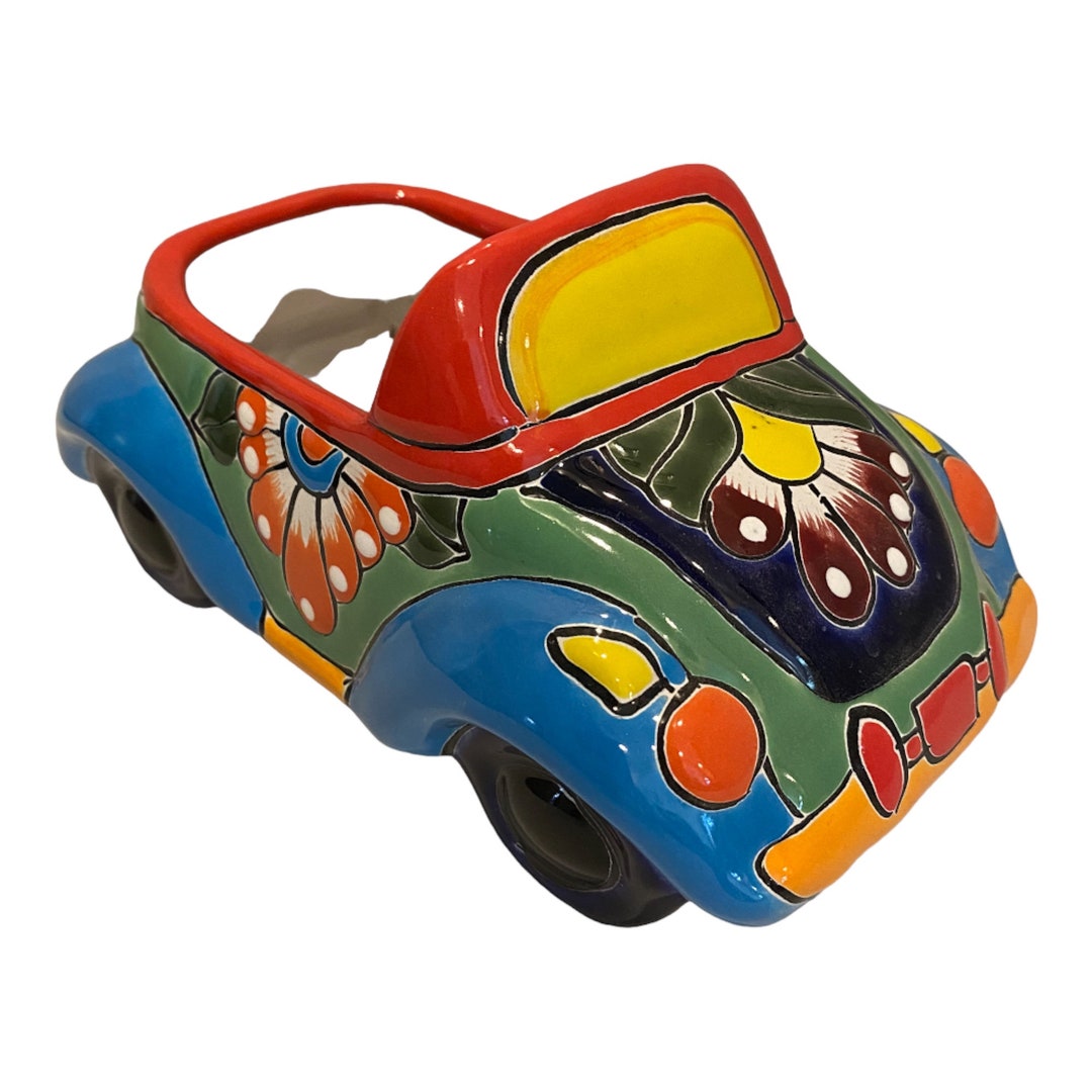 Vw Convertible Planter | Talavera Handcrafted Pottery | Creative Modern ...