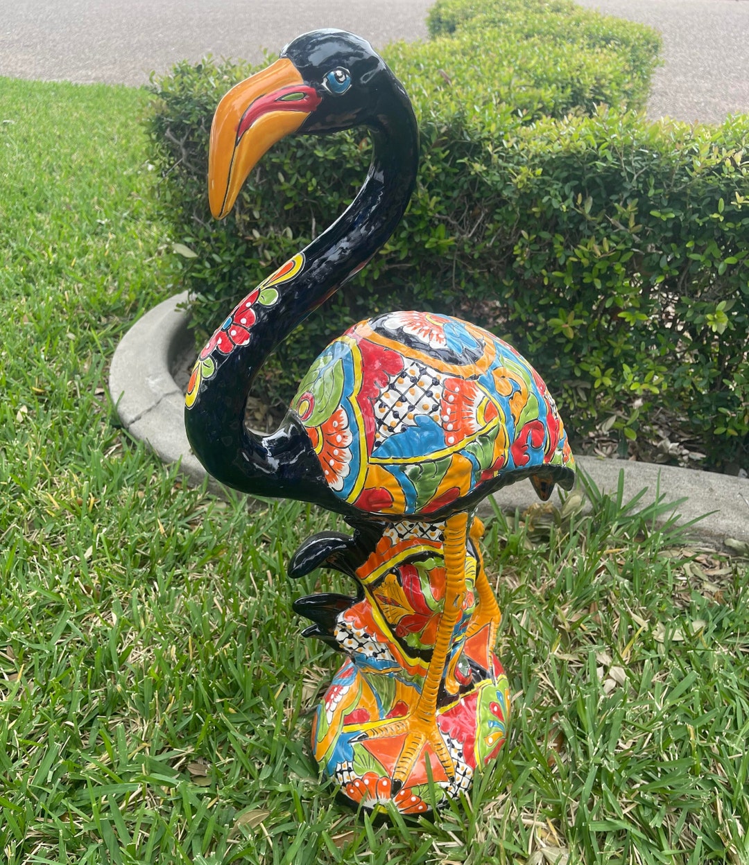 Flamingo Talavera Large Home Kitchen Design and Patio Garden Pottery ...