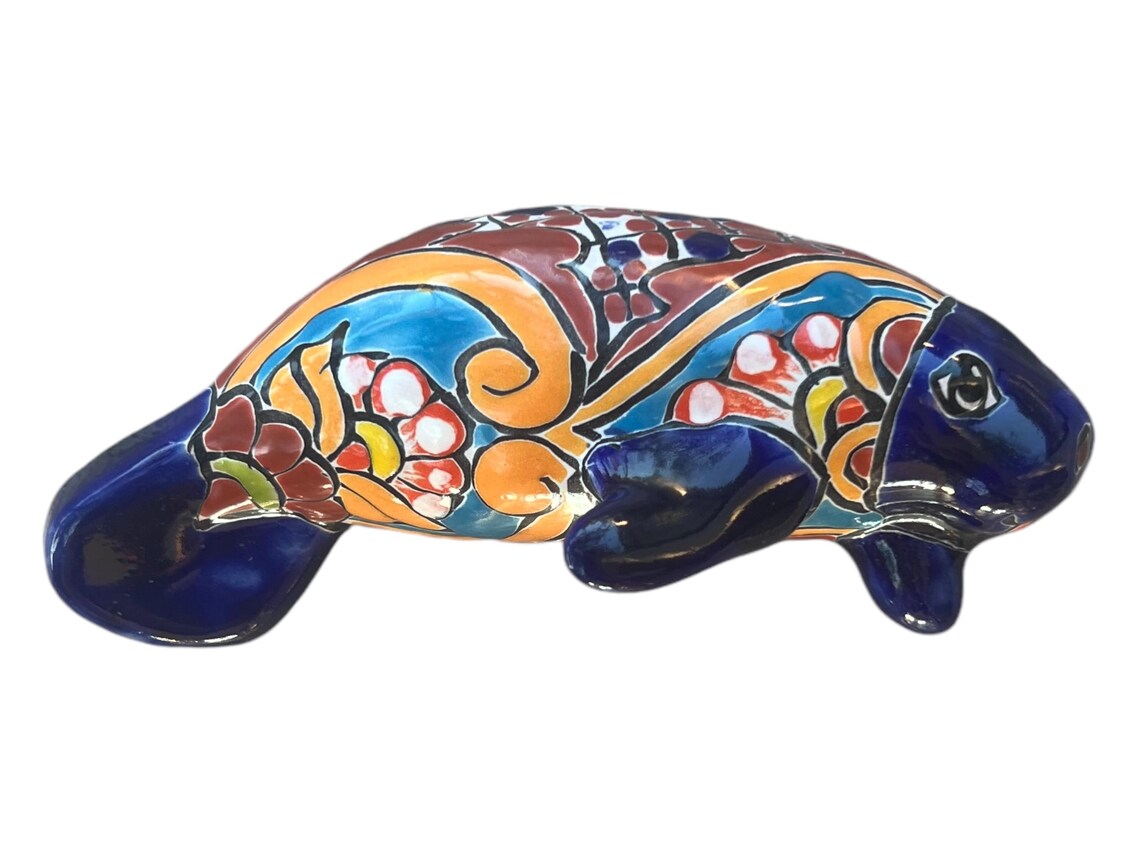 Manatee Baby Talavera | Mancave Home Kitchen Patio & Garden | Pottery ...
