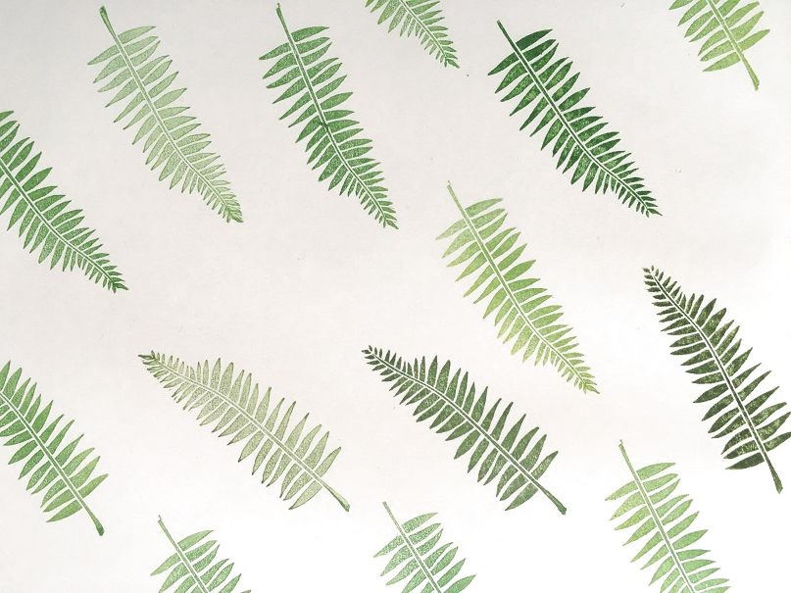 Fern Leaf Hand Carved Rubber Stamp/ Botanical Stamp/ Fern - Etsy