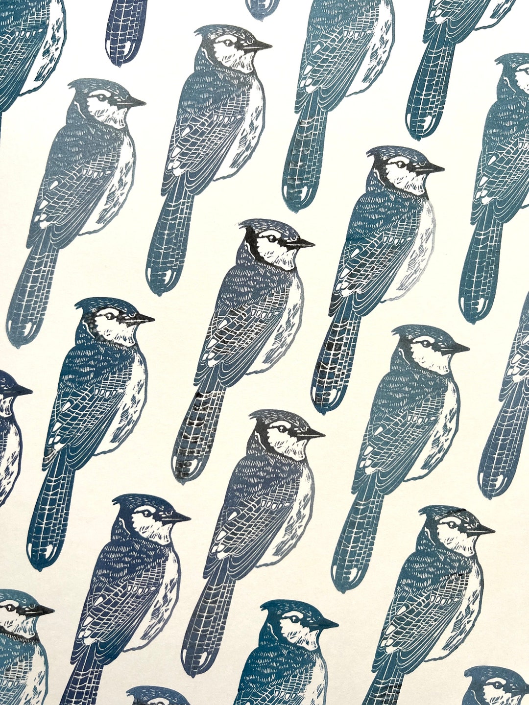 The Blue Jay Bird Rubber Stamp, Bird Artprint, Blue Bird Art, Blue Jay ...