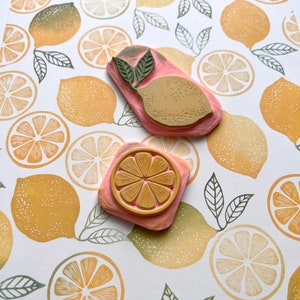 Lemon Rubber Stamp, Kitchen Diy Decor, Citrus Art, Lemon Art Print ...