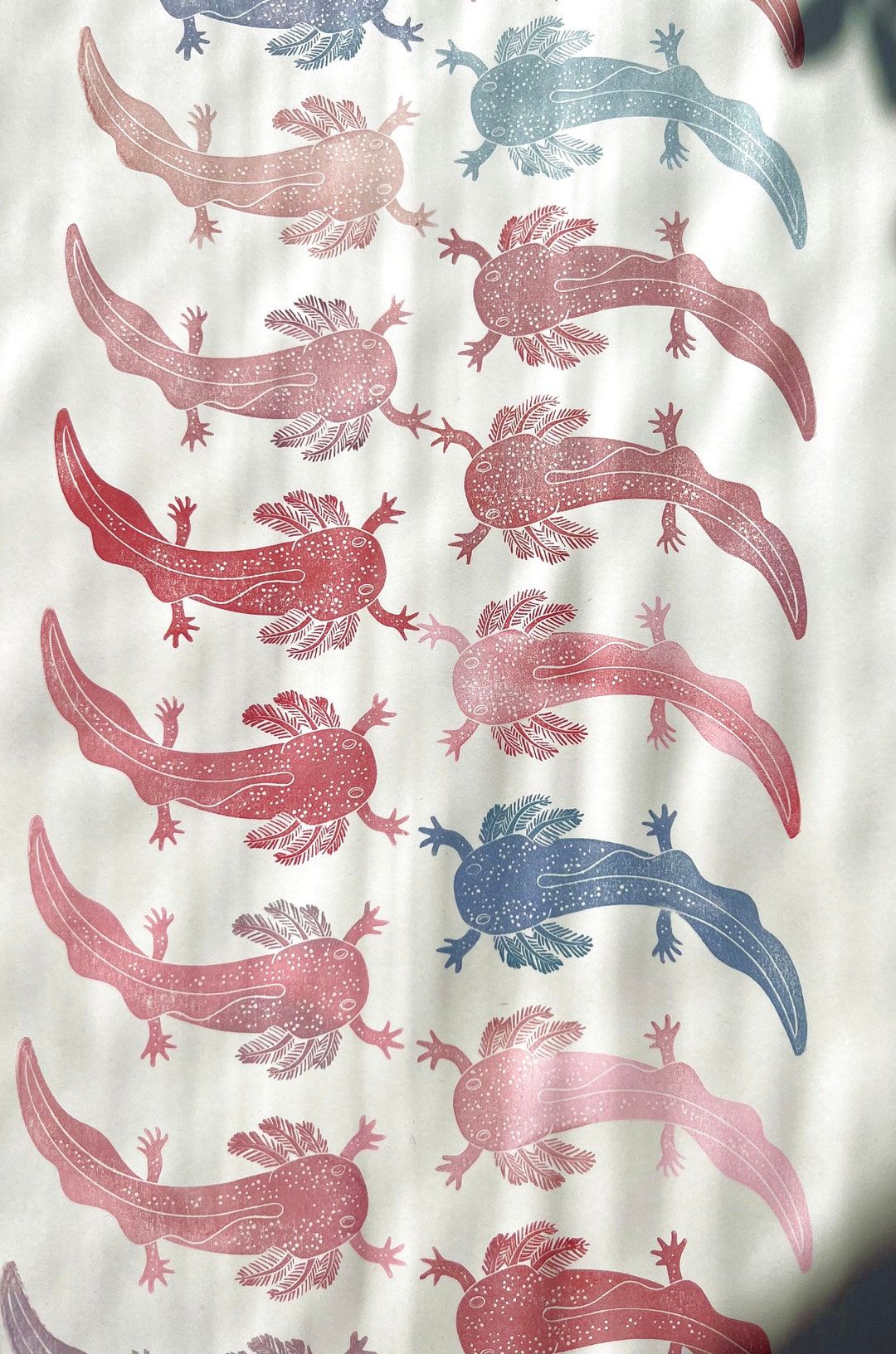 Axolotl Rubber Stamp, Axolotl Art, Ambystoma Mexicanum, Gift for ...