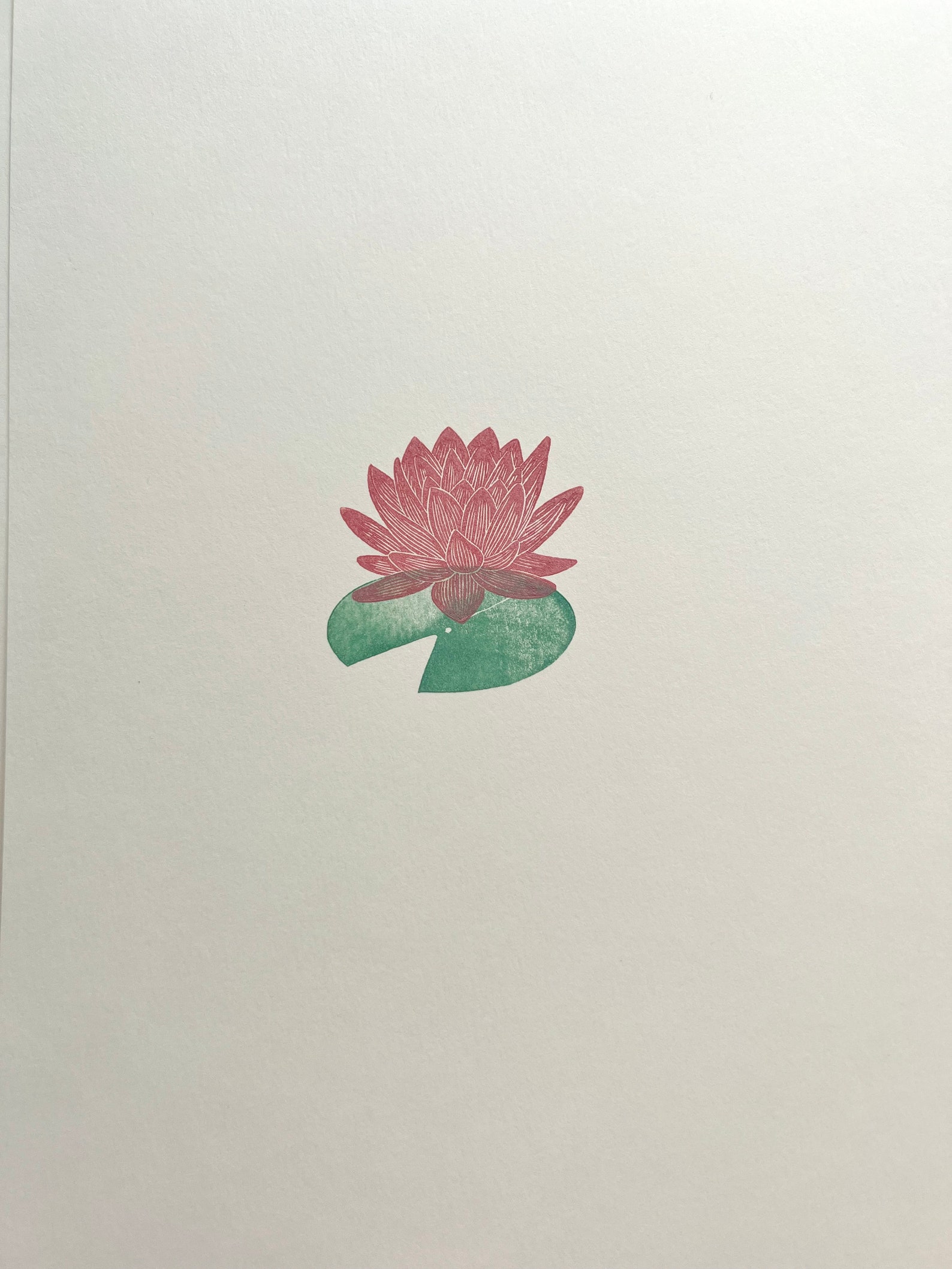 Water Lily Stamp, Water Lily Flowering Plant, Hand Carved Stamp, Wild ...