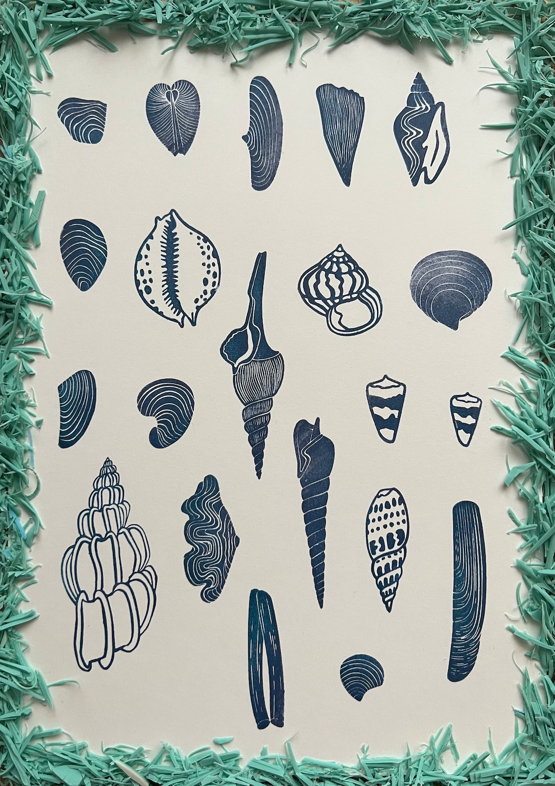 Sea Shell Hand Carved Rubber Stamps, Wild Stamps, Ocean Art, Sea Shells ...