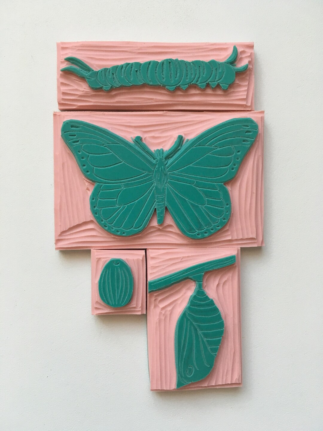 Monarch Butterfly Life Cycle Stamp Set, Butterfly Stamp, Montessori ...