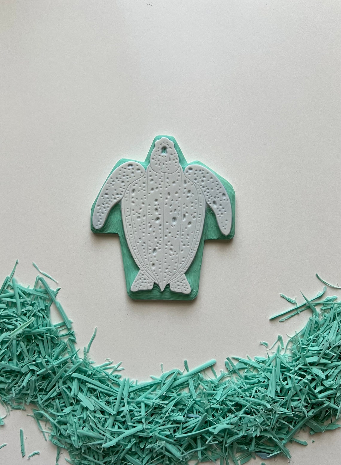 Leatherback Sea Turtle Hand Carved Stamp, Sea Turtle Rubber Stamp ...