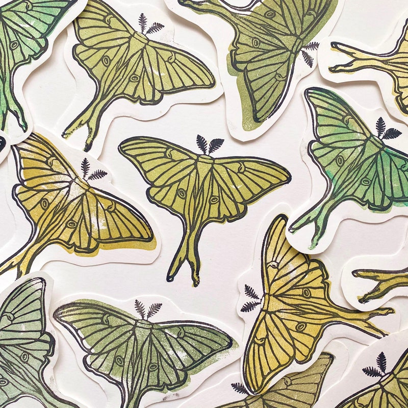 Moth Stamp - Etsy
