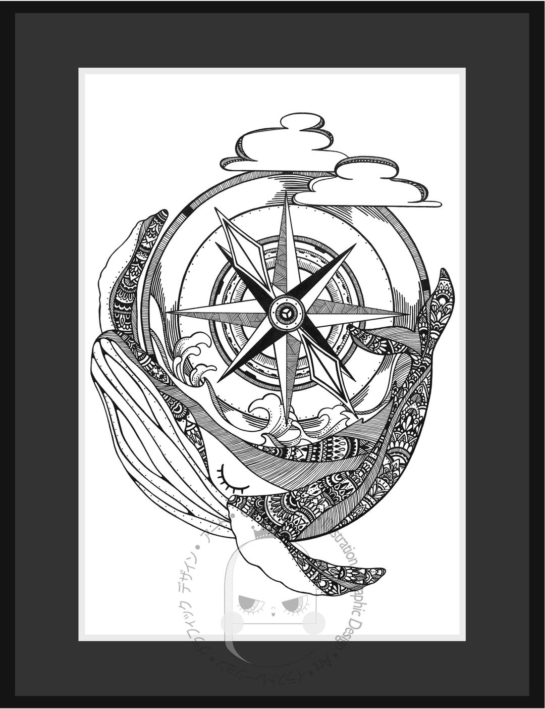 Whale Journey, 2021 - Art Print SML - Etsy