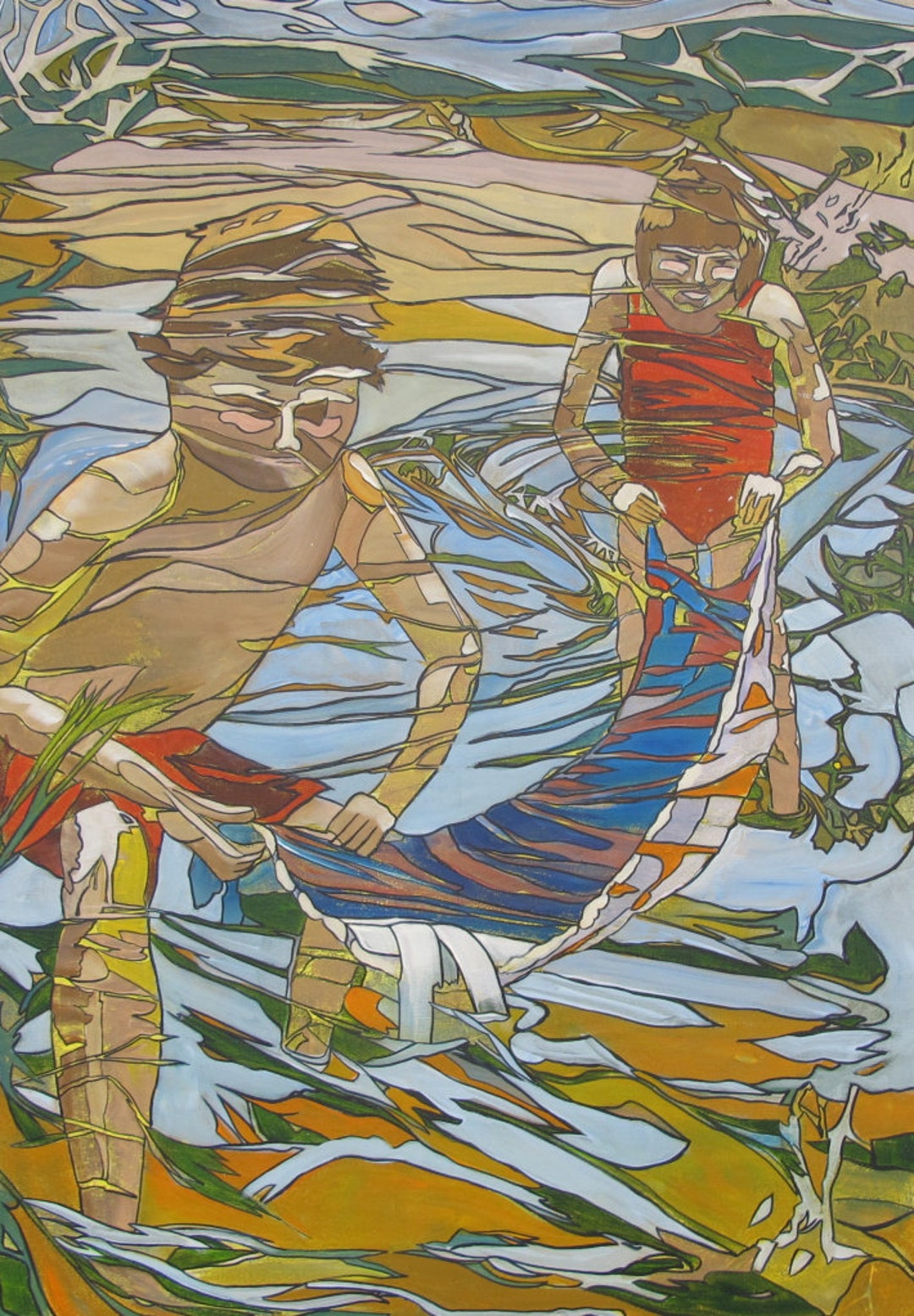 Minnow Catcher Art, Summer, Fishing, Lake of the Woods, Acrylic ...