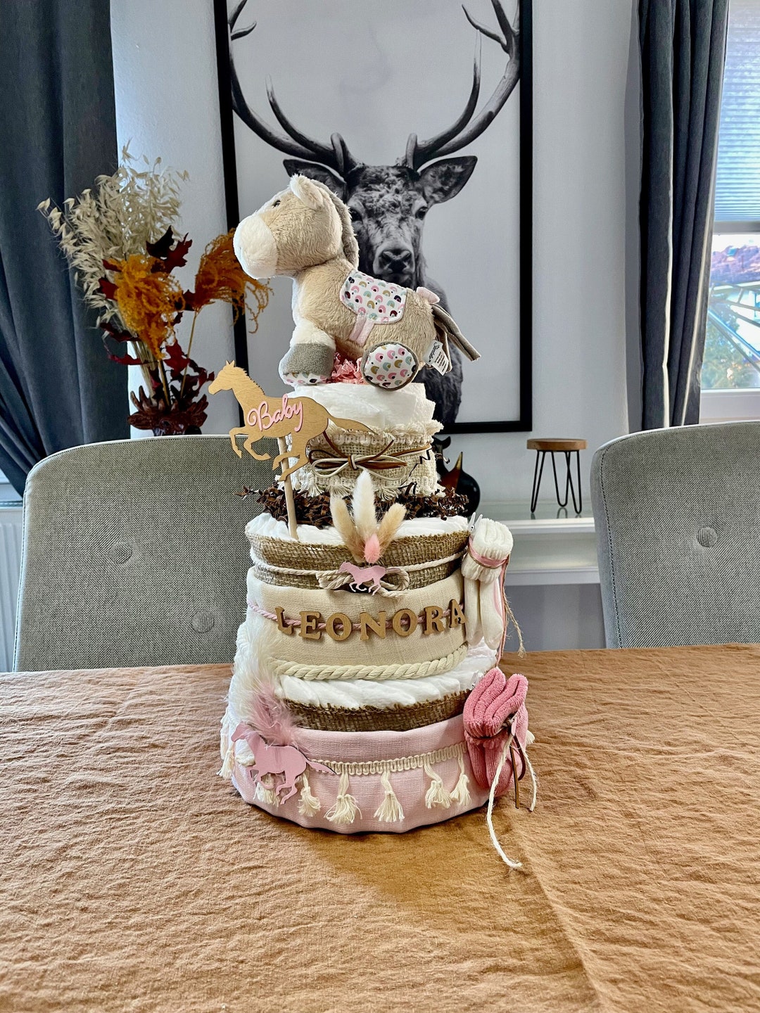 Windeltorte Pferd Pony 46 - Etsy