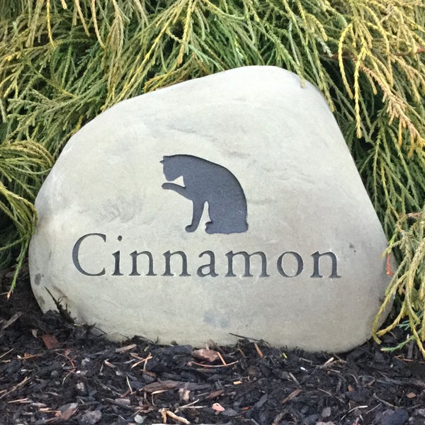 Cat Memorial Stone - Etsy