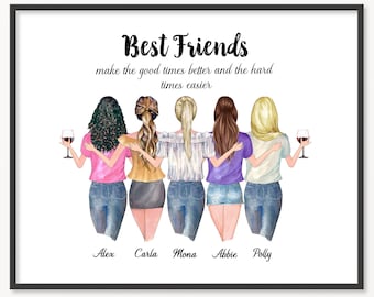 5 Best Friends | Etsy