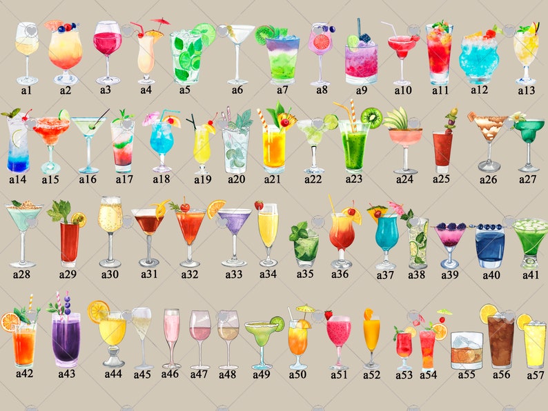 Custom Cocktails Print Personalized Roommates Drink Poster - Etsy